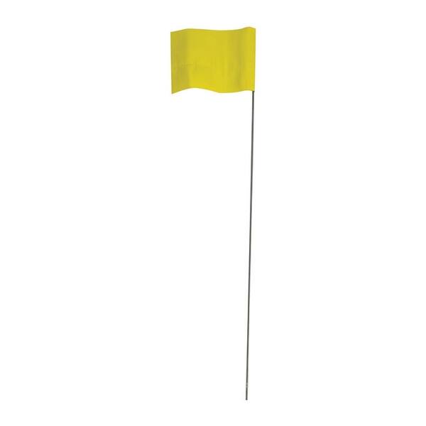 C.H. Hanson 21 in. Yellow Marking Flags Polyvinyl 100 pk - 21" - Bed ...