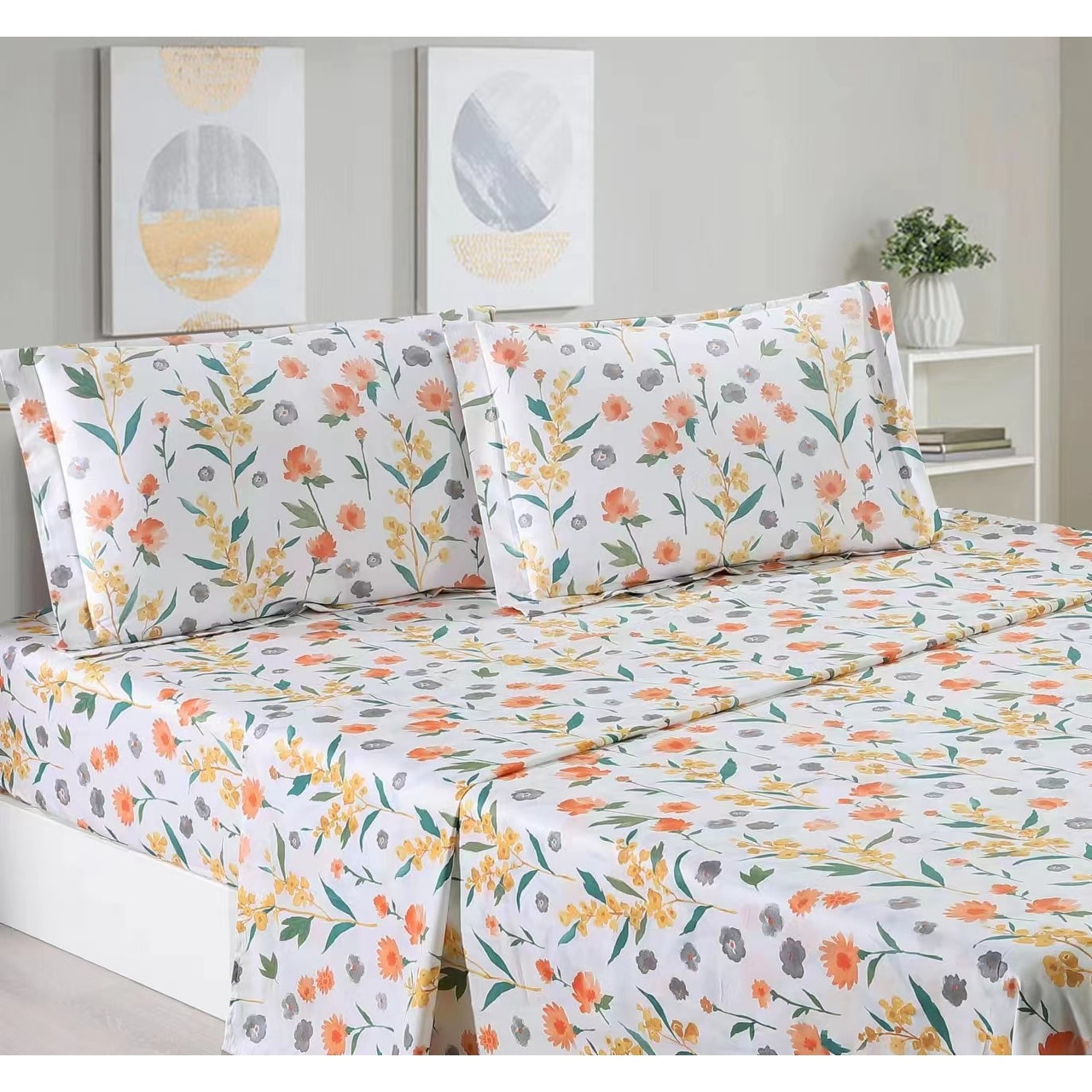 orange pattern sheets