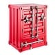 Industrial Container Nightstand Retro Bedside Storage Cabinet with Door ...