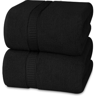 2Pcs 600 GSM Luxurious Jumbo Bath Towel Sheet - Bed Bath & Beyond ...