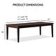 Furniture of America Chase Modern 90-inch Wood Extendable Dining Table ...