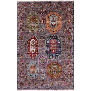 Golden Nile Turkmen Ersari Handmade Wool Rug - 3' 4" X 5' 2" - Bed Bath ...