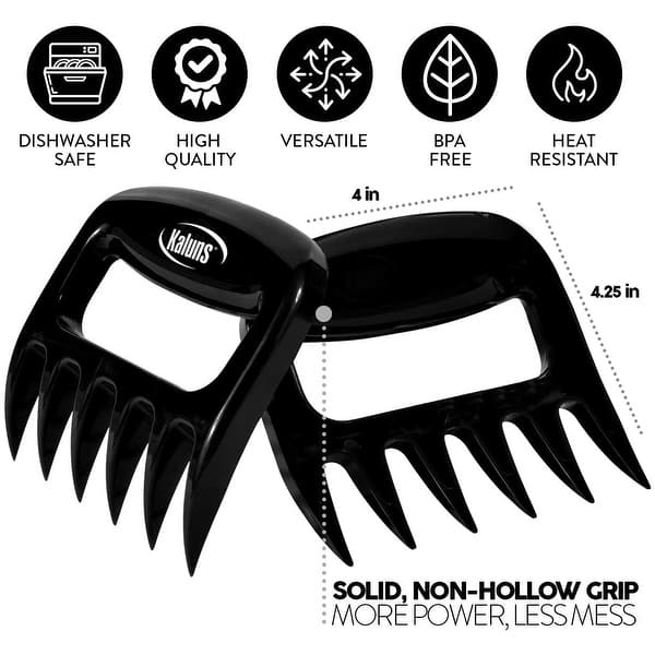 Kaluns Claws, Bear Claws for Shredding Meat, Pulled Pork Shredder, Easy ...
