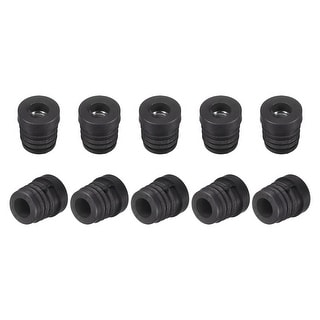 Inserts for Round Tubes with Thread, for OD Round Tube, Round Black ...