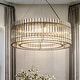 6-Light Modern Luxury Matte Black Tier Round Chandelier W24 in. With ...