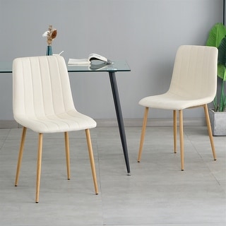 Modern Cloth Fabric Accent Upholstered Dining Chair (Set of 4) - Bed ...