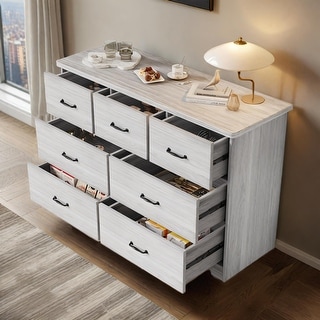 Chic 7 Drawers Dresser with Ample Storage Space Side Table - Bed Bath ...