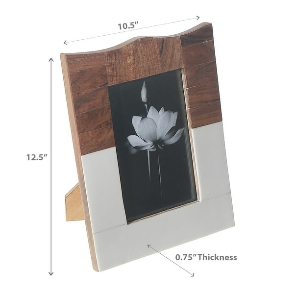 8X10 Wooden & Resin Inlay Photo Frame - Bed Bath & Beyond - 40138990