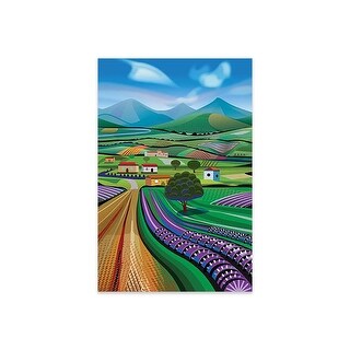 Avocado Hills Print On Acrylic Glass by Charles Harker - Bed Bath ...
