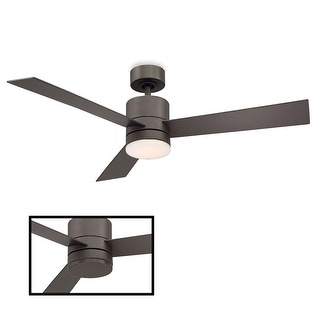 Axis 52 Inch Three Blade Indoor / Outdoor Smart Ceiling Fan with Six ...