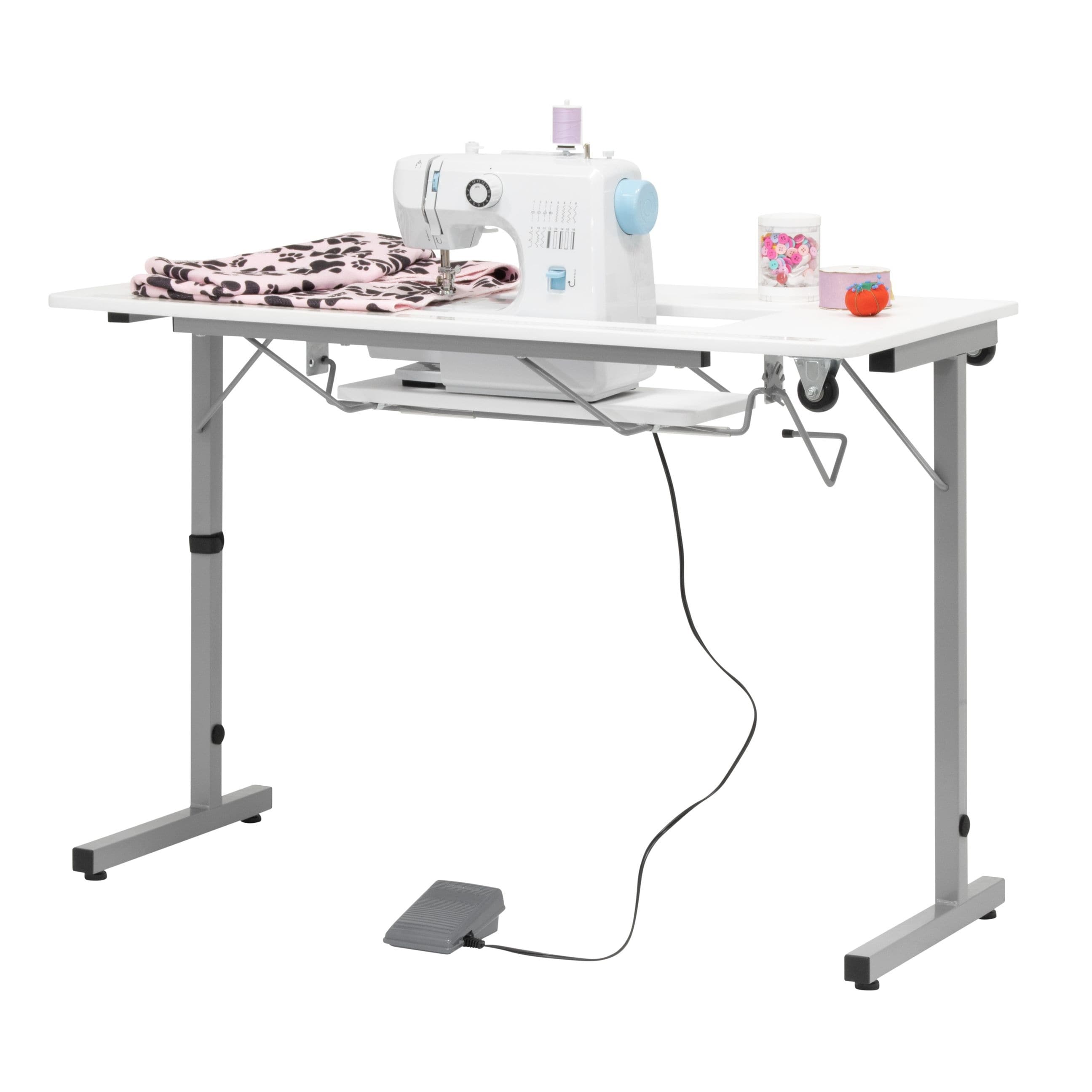 Foldable sewing machine table store