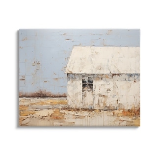 Stupell Rustic White Barn Canvas Wall Art Design by Ramona Murdock ...