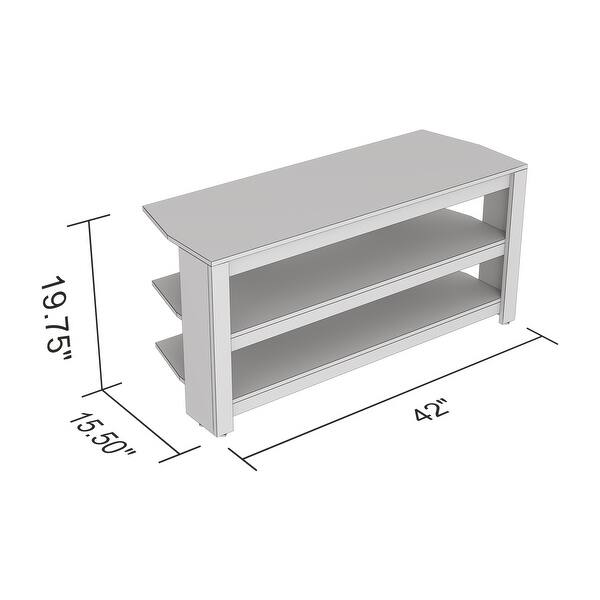 Tv Stand 42L Dark Taupe 2 Open Concept Shelves - 42 inch - Bed Bath ...