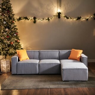 Clean-lined Style Modular Sofa L Shape Sofa & Chaise Sectional Couch ...