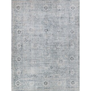 EXQUISITE RUGS Cambridge Hand-loomed Wool/Bamboo Silk Blue Area Rug ...