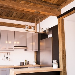 Collider AB with Clear Glass Shades 4 Light Island - Bed Bath & Beyond ...