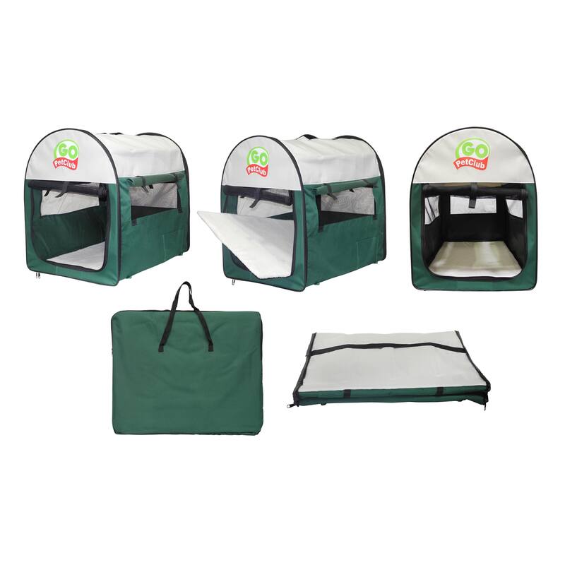 GoPetClub 18-inch Dog Pet Folding Kennel - Bed Bath & Beyond - 5118927