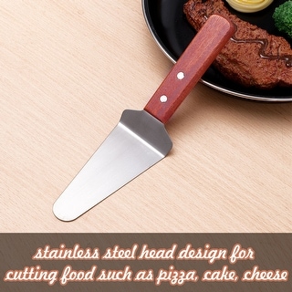 Pie Server Cake Pizza Spatula Wood Handle Baking Wedding Party Serving ...