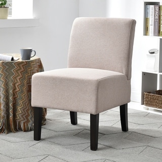 Porch & Den Lamar Fabric, Wood Armless Slipper Chair - Bed Bath ...