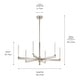 Kichler Lighting Sycara 36.25 in. 6-Light Integrated LED Chandelier ...