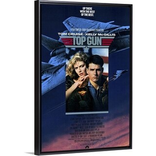"Top Gun (1986)" Black Float Frame Canvas Art - Bed Bath & Beyond ...