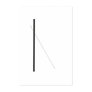 Falling Line Drawings Abstract Minimal Art Print/Poster - Bed Bath ...