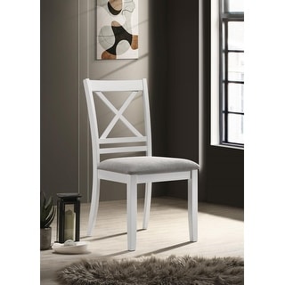 Prager White Cross Back Side Chair (Set of 2) - Bed Bath & Beyond ...