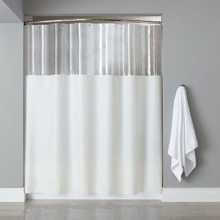 Extra Long Clear Window Shower Curtain 84"x72" - Bed Bath & Beyond ...