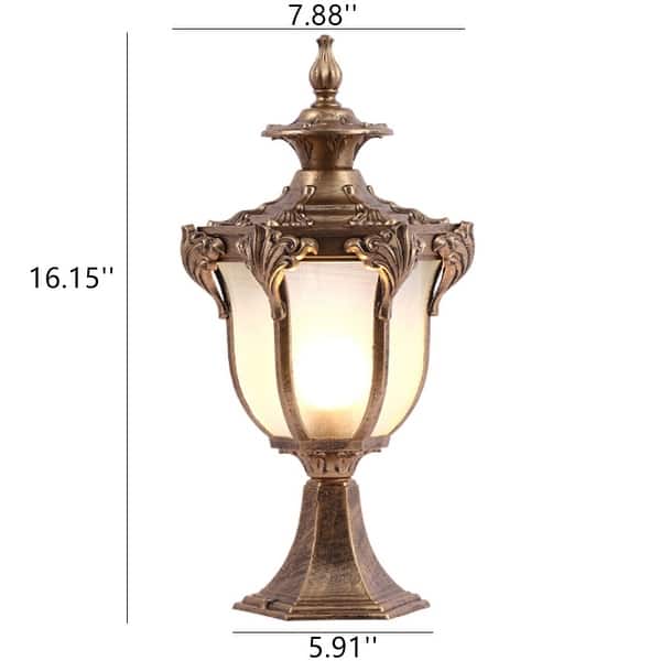 Outdoor Lamp Post Light Fixture Modern Exterior Pole Lantern - 5.91*7. ...