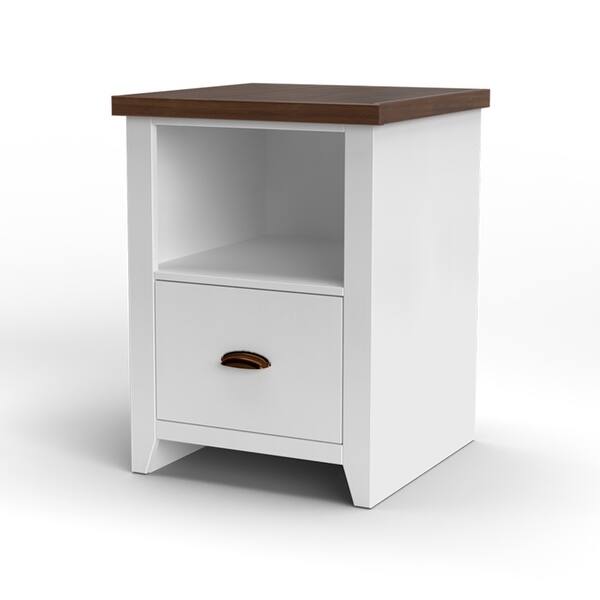 White-Barnwood Fully Assembled Filing Cabinet - Bed Bath & Beyond ...