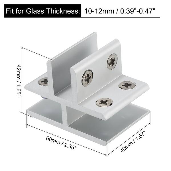 180 Degree Glass Clamp, for Adjustable T-shaped Glass Support - Bed ...