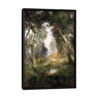 iCanvas "Forest Glade, Santa Barbara, 1918 " by Thomas Moran Framed ...
