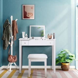 Accent Vanity Table with Flip-Top Mirror and 2 Drawers - Bed Bath ...