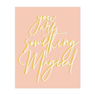 You Are Something Magical Typography Minimal Art Print/Poster - Bed ...