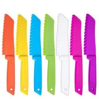 7Pcs Plastic Serrated Kitchen Knife Set - Multi - On Sale - Bed Bath ...