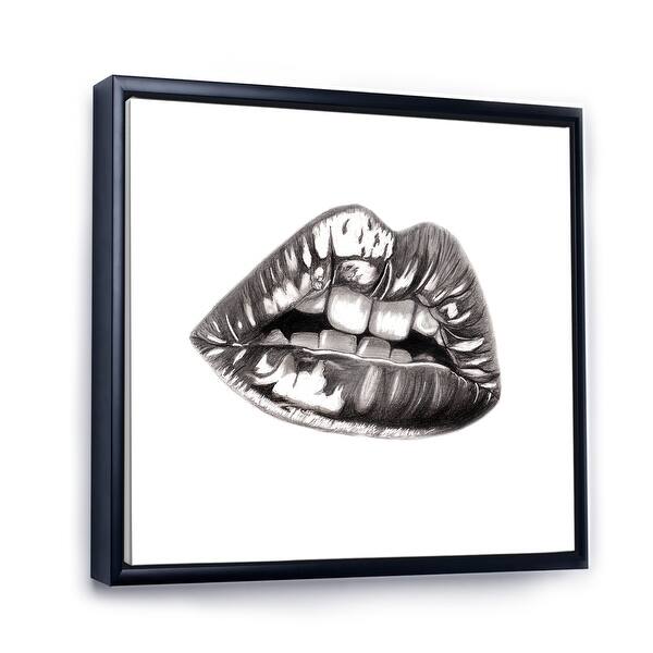 abstract lips drawing