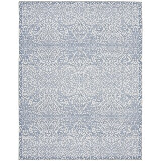 HomeRoots 8' X 10' Slate Damask Distressed Washable Area Rug - 118 ...