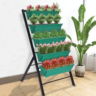 Vertical herb garden planter box outdoor overhead vegetable planter ...