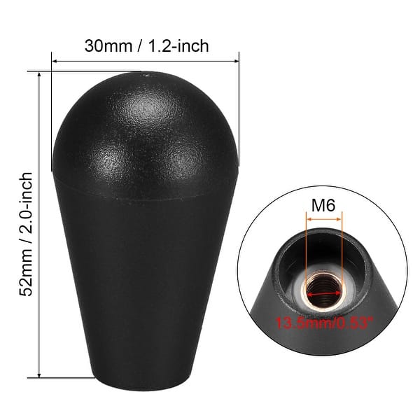 Arcade Joystick Head Ellipse Oval Rocker Ball Top Handle DIY Part 2Pcs ...