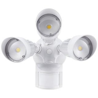 LED Security Lights, Adjustable 3 Heads Motion Sensor Flood Light, 3 ...