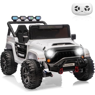 24V 2-Seater Electric Ride On Car, 4x4 Ride On Truck w/Remote Control ...