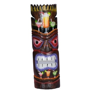 Tiki Mask with Drink Motif - Bed Bath & Beyond - 40391431