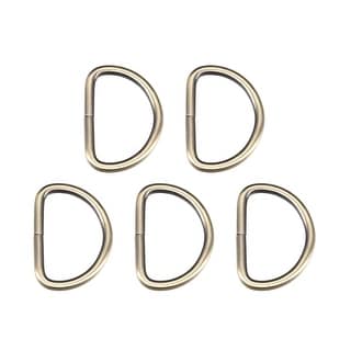 5 Pcs D Ring Buckle 1.6" Semi-Circular D-Rings Bronze Tone for Bags ...