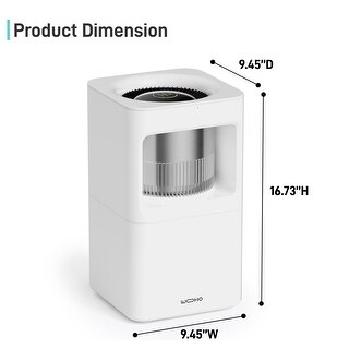 8L Capacity Top Fill No-mist Evaporative Humidifier, Mist-free Air ...