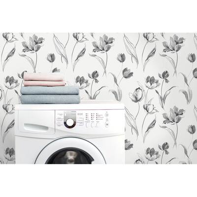 Truman, Tulip Toss, 18' L X 20.5" W Wallpaper - Overstock - 34282813
