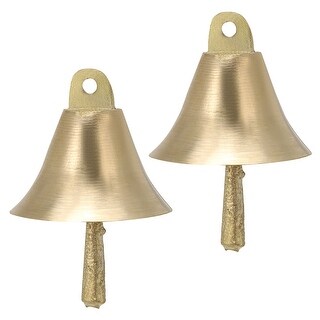 2Pcs Vintage Copper Bells, Mini Craft Jingle Bells 1.3" Hanging Bells ...