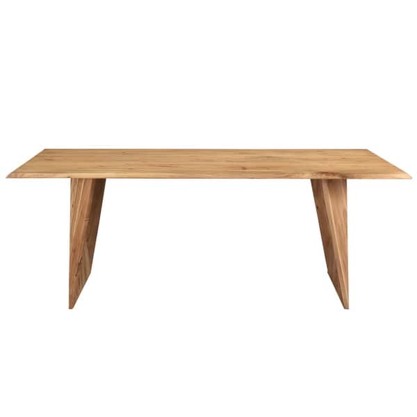 Solid Wood Angled Leg Dining Table - 80 Inch - Bed Bath & Beyond - 31621962