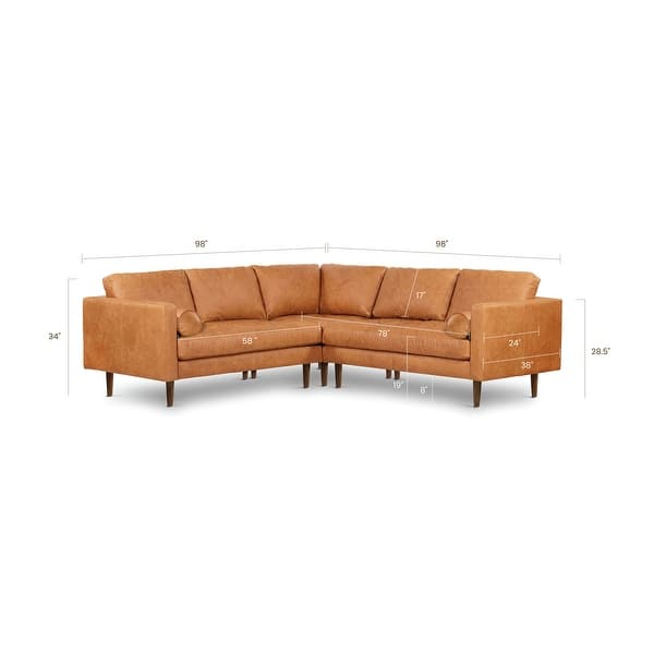 rustic leather corner sofa