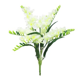 Set of 2 Artificial Freesia Flower Stem Bush Bouquet 22in - 22" L x 15. ...