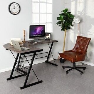 Global Pronex L-Shaped Desk Modern Compute Corner Desk Home Office ...